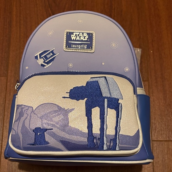Loungefly | Bags | Loungefly Star Wars Blue And Cream Backpack | Poshmark